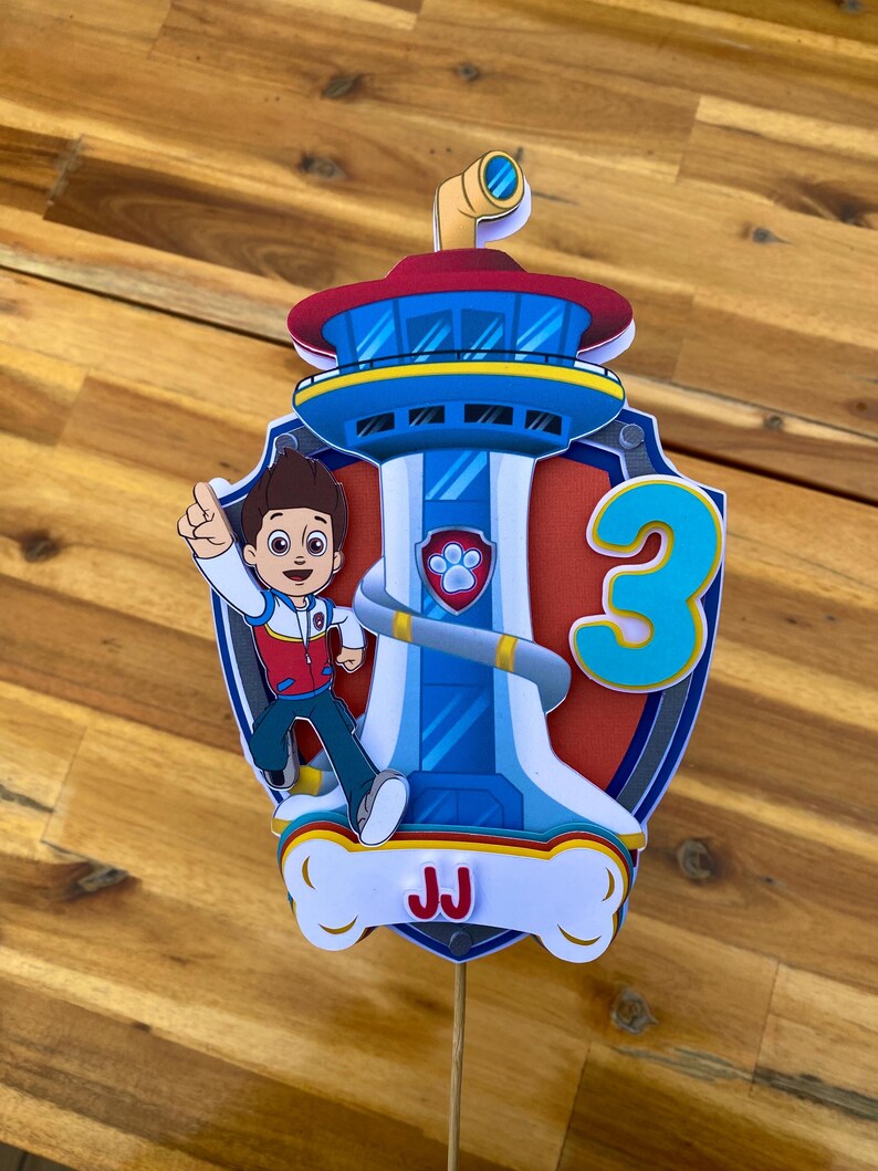 Custom Ryder Cake Topper: Handmade Birthday Party Decor - Etsy