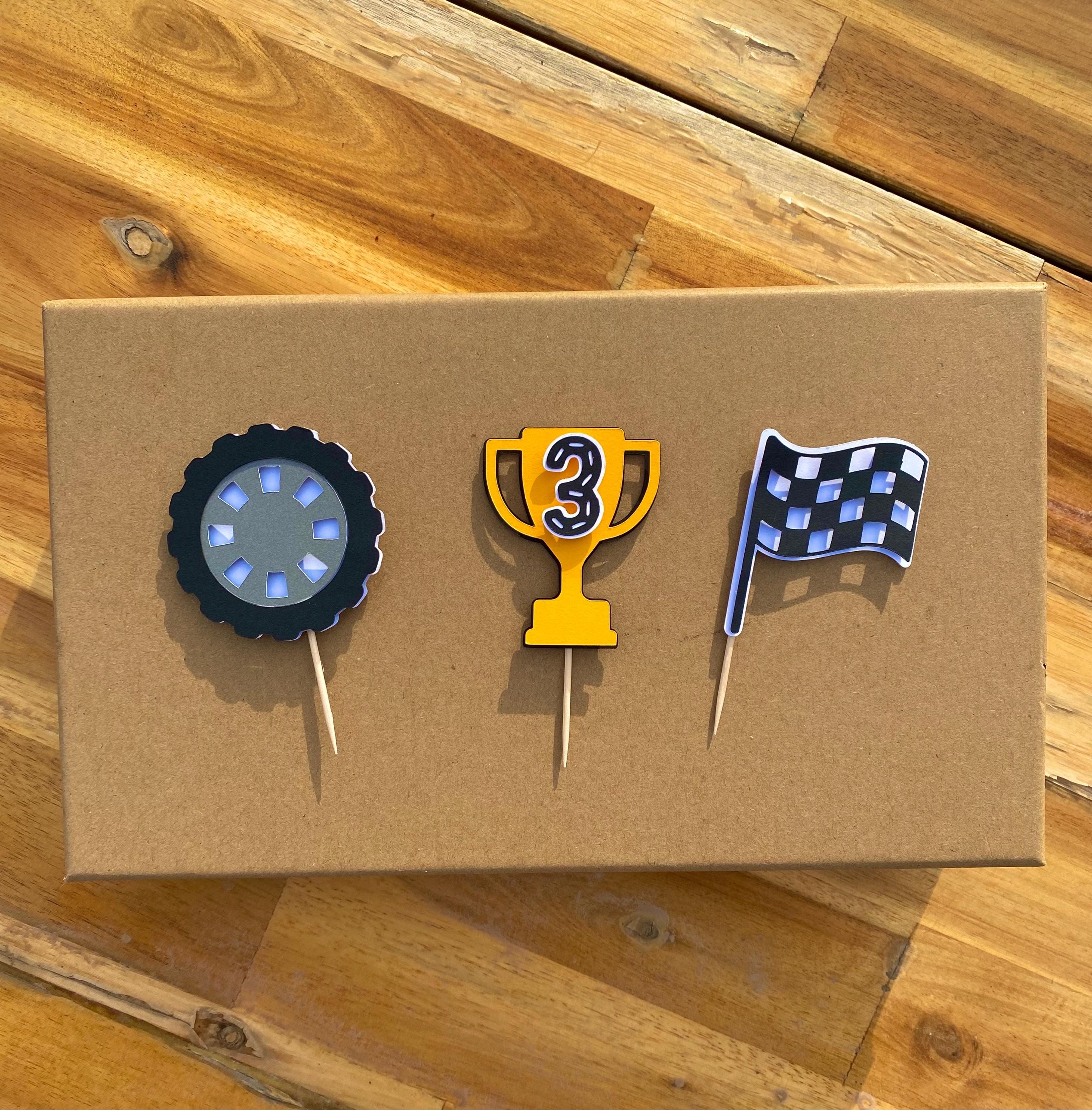 Customizeable Race Cars Cupcake Toppers | Cupcake Topper | Birthday ...