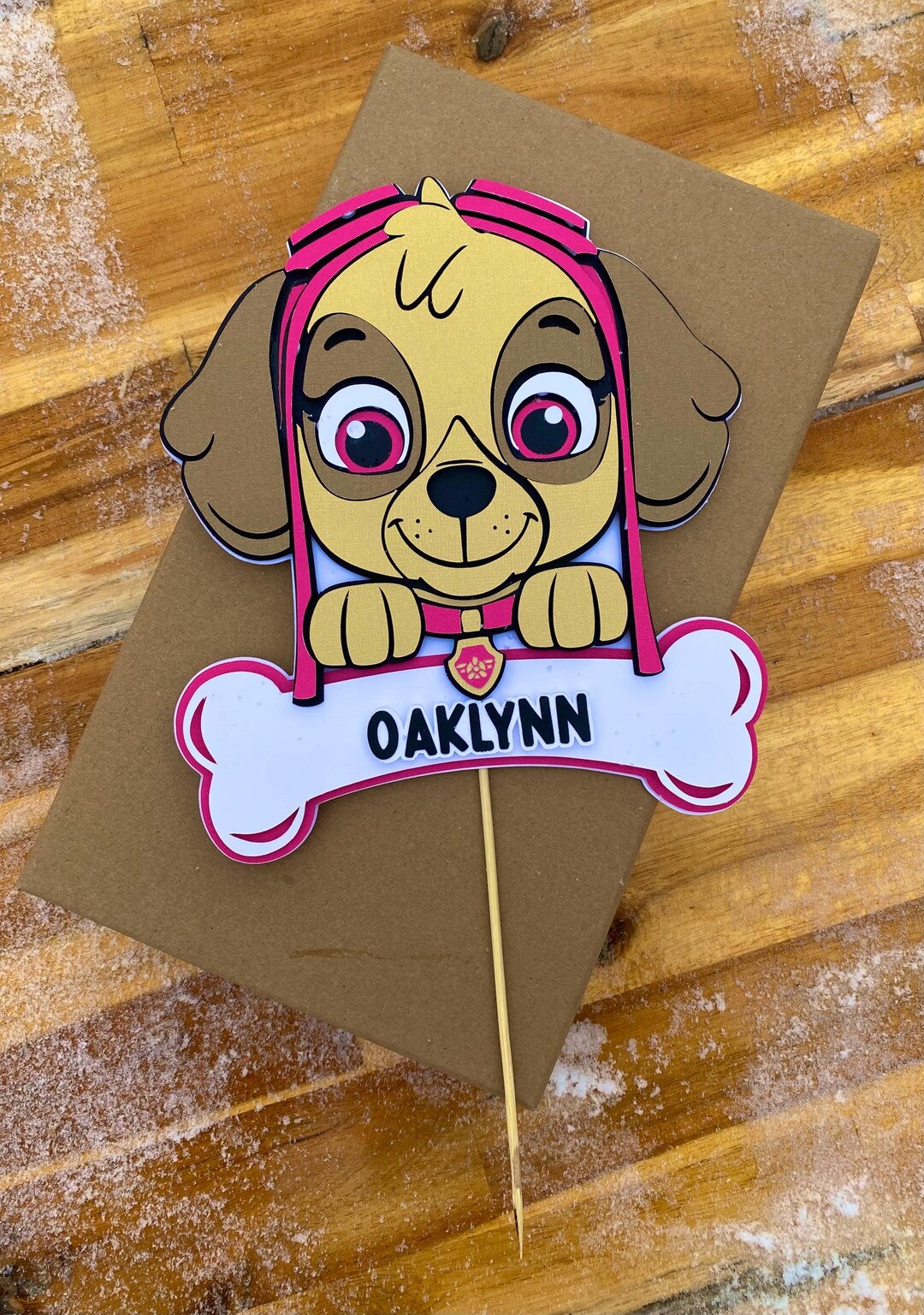Custom Pilot Puppy Cake Topper: Handmade Birthday Party Decor - Etsy