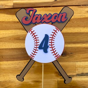 Custom Baseball Birthday Cake Topper: Party Decoration - Etsy