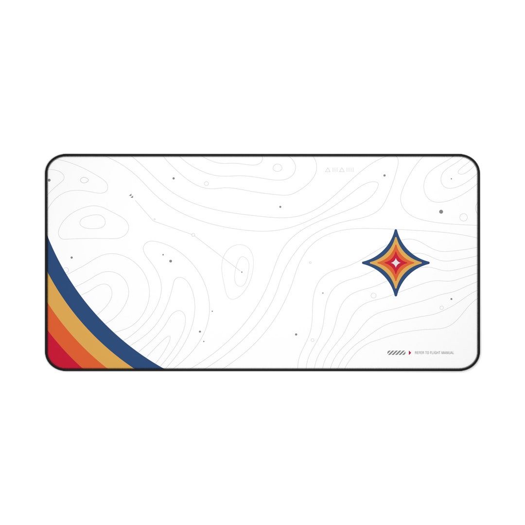 Starfield Inspired Desk Mat / Mouse Pad Topography and - Etsy