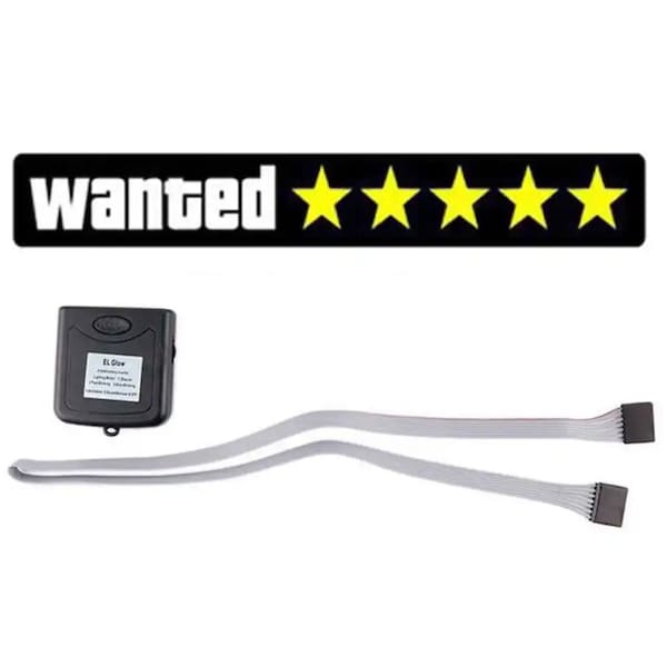 Wanted Led Sticker - Etsy
