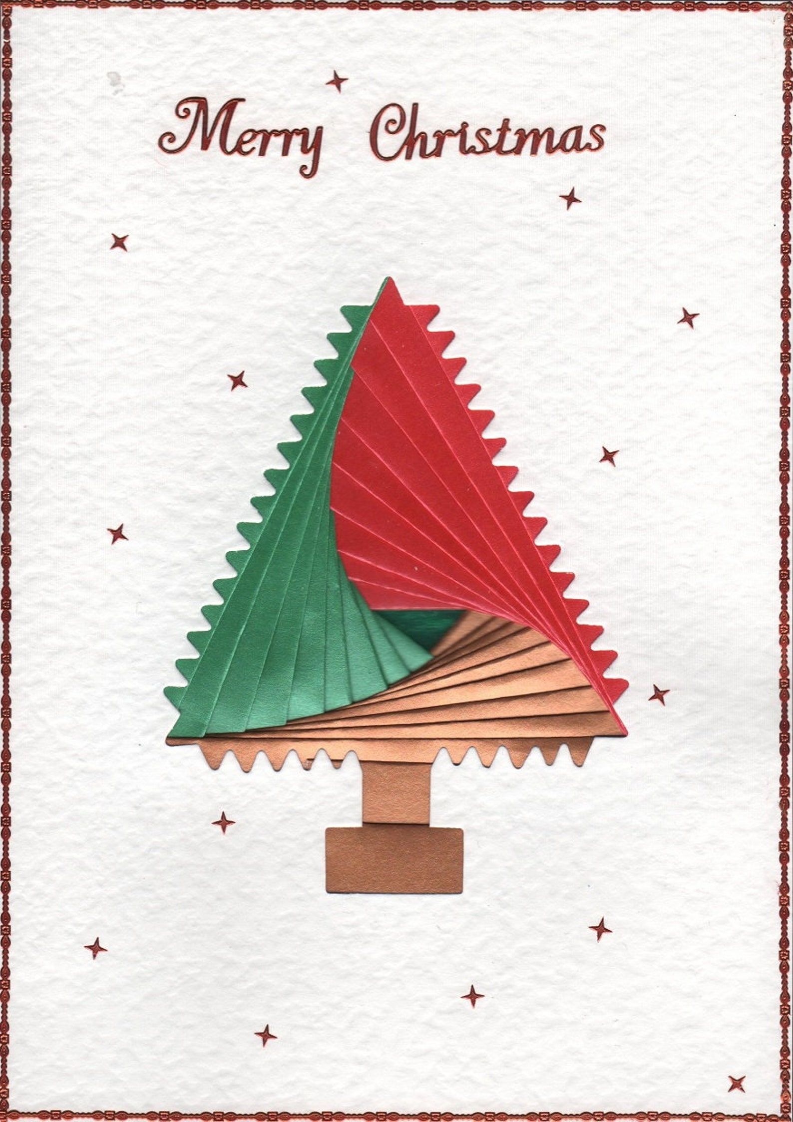 Iris Folding Craft Card Pack TREE SPIRELLA Christmas X 4 C5 - Etsy