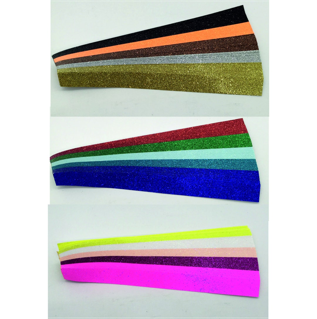 Iris Folding Craft Paper Strips ULTRA GLITTER SELECTION Create Stunning ...