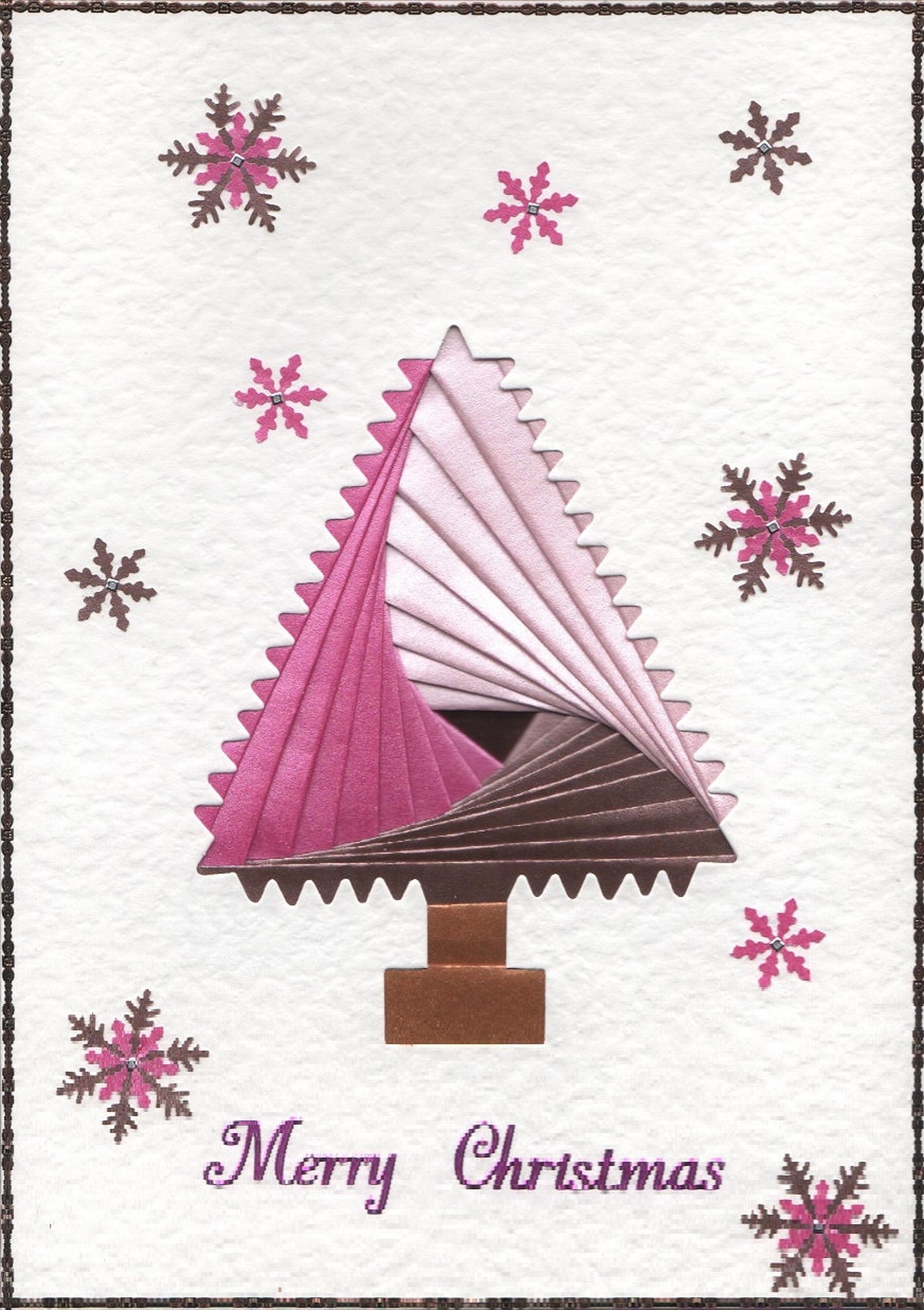 Iris Folding Craft Card Pack TREE SPIRELLA Christmas X 4 C5 - Etsy