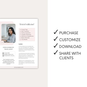 New Travel Agent Announcement Template, Travel Agent Bio, Canva, Travel ...