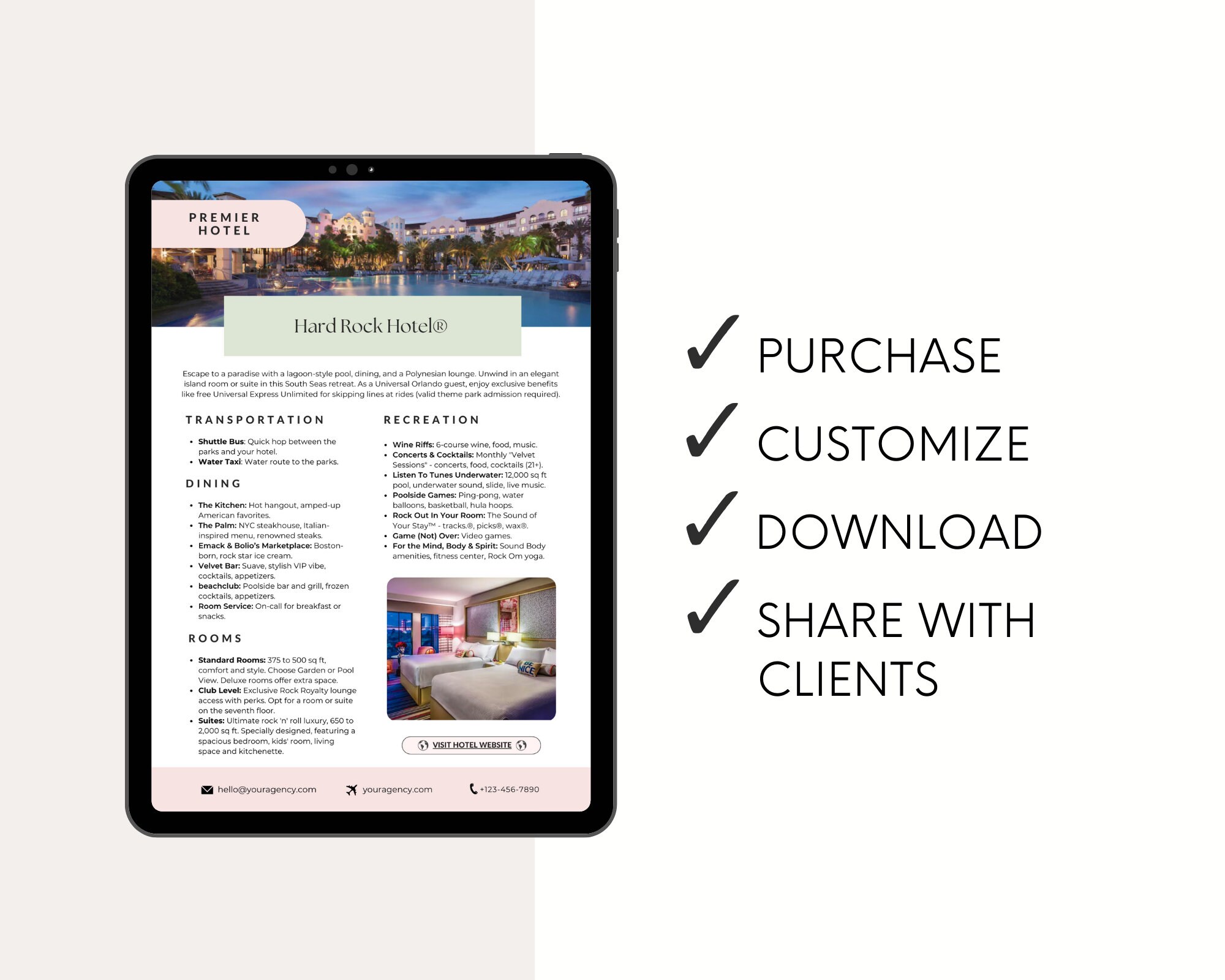 Universal Orlando Resort Guide, Resort Cards, Travel Agent Template ...