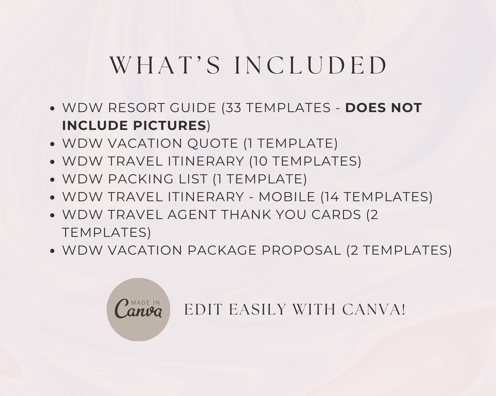WDW Starter Kit, WDW Bundle, Travel Agent Template, WDW Agent Template ...