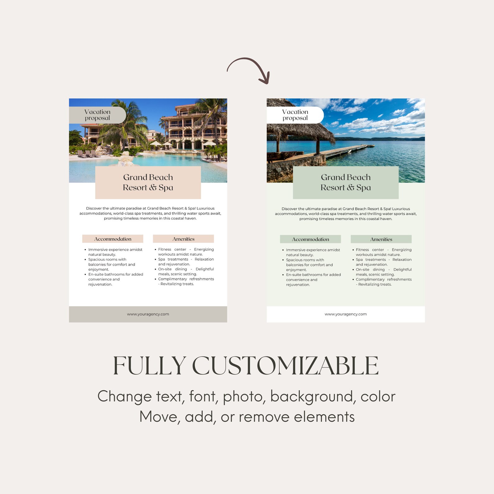 Travel Agent Proposal Template, Simple Canva Template, Travel Agent ...