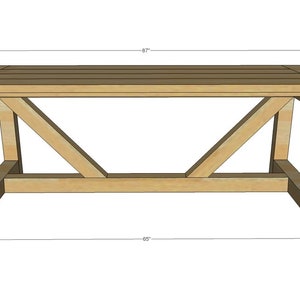 4x4 Truss Dinning Room Table - Etsy