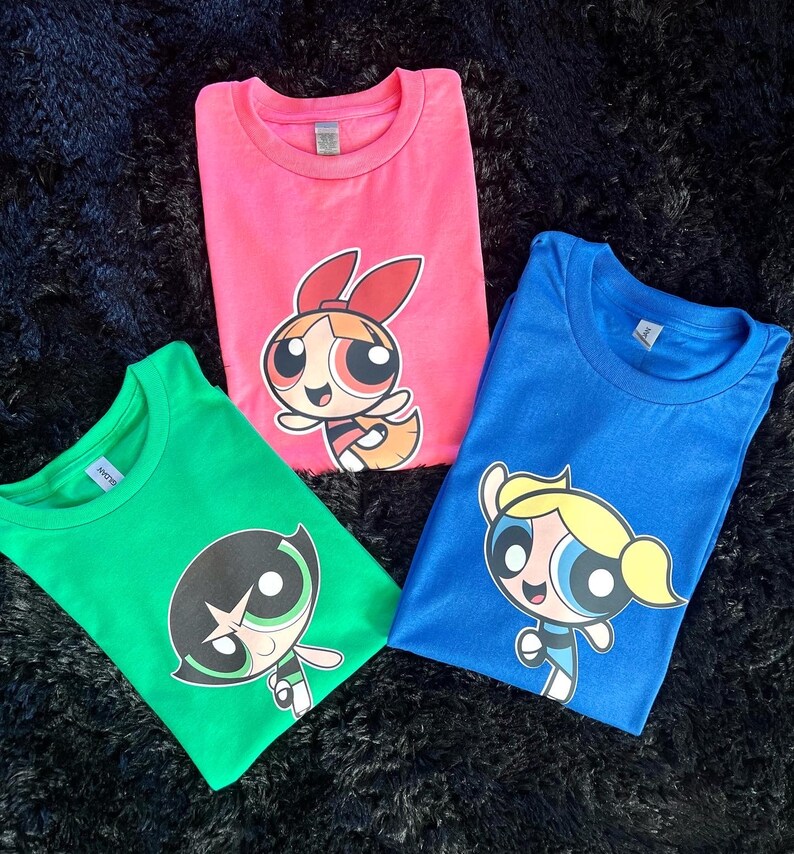 Customized Powerpuff Girls T-shirt - Etsy