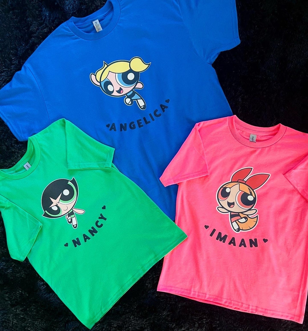 Customized Powerpuff Girls T-shirt - Etsy