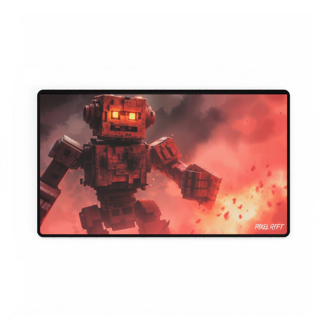 Pixel Rift Gaming Mouse Pad Mouse Mat, Retro Game Art, Pixelated ...