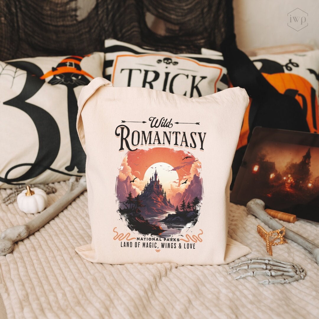 Romantasy Book Tote Bag Book Reader Gift Fantasy Romance Bookish Merch ...