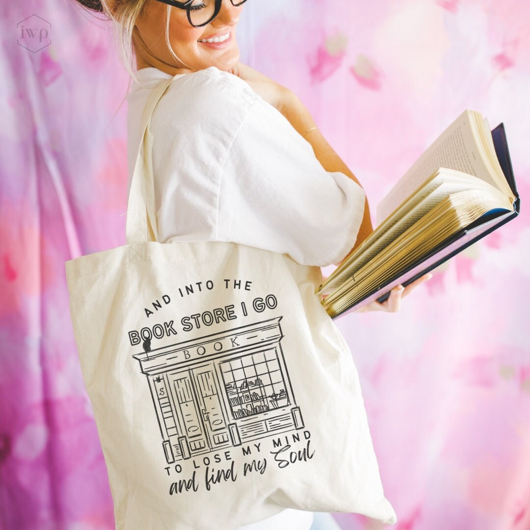 Book Store Reader Tote Bag Book Reader Gift Book Lover Bag - Etsy