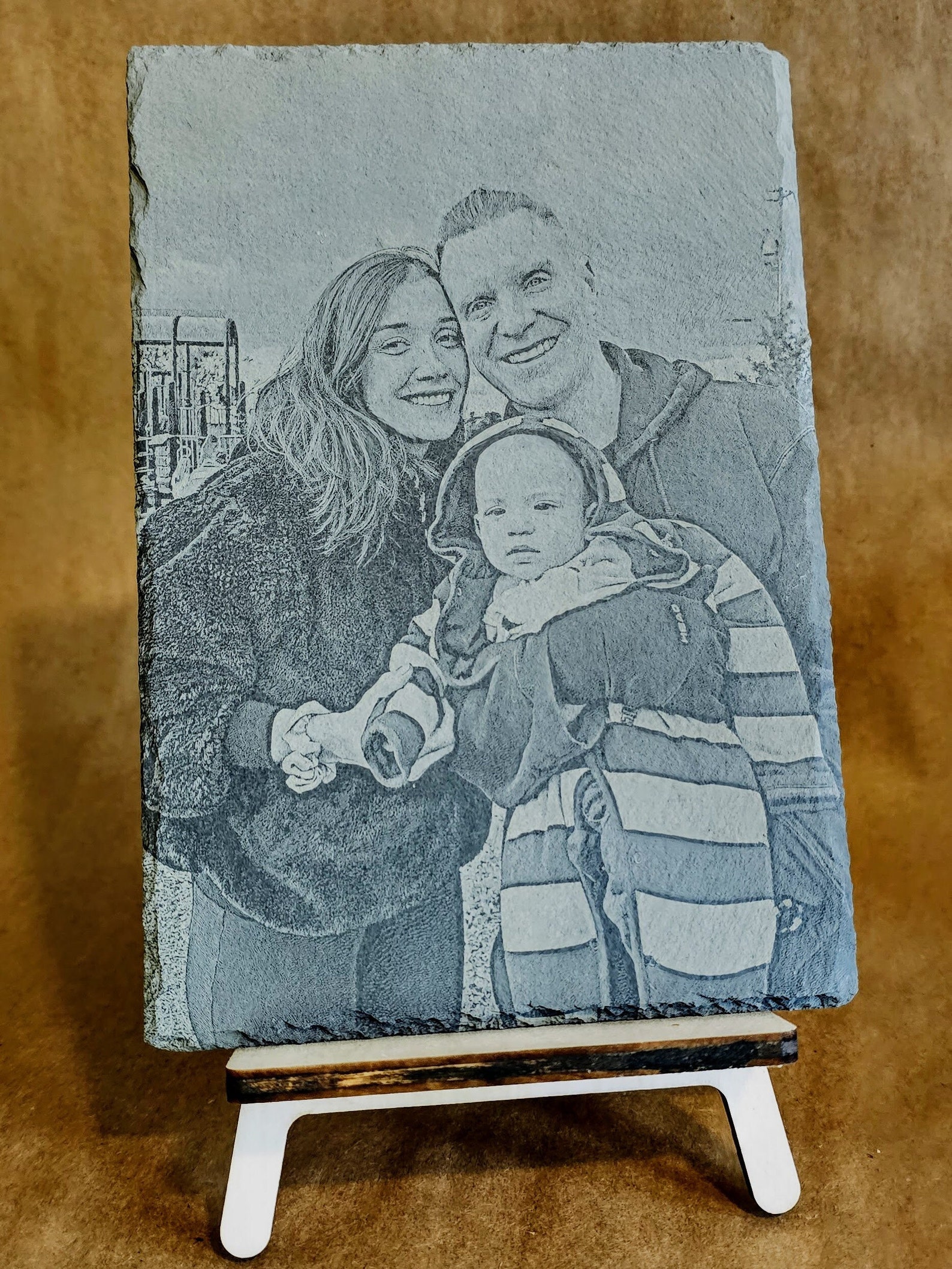 Custom Photo Slate Father Mother's Day Gift Wedding Gift Pet Photo ...
