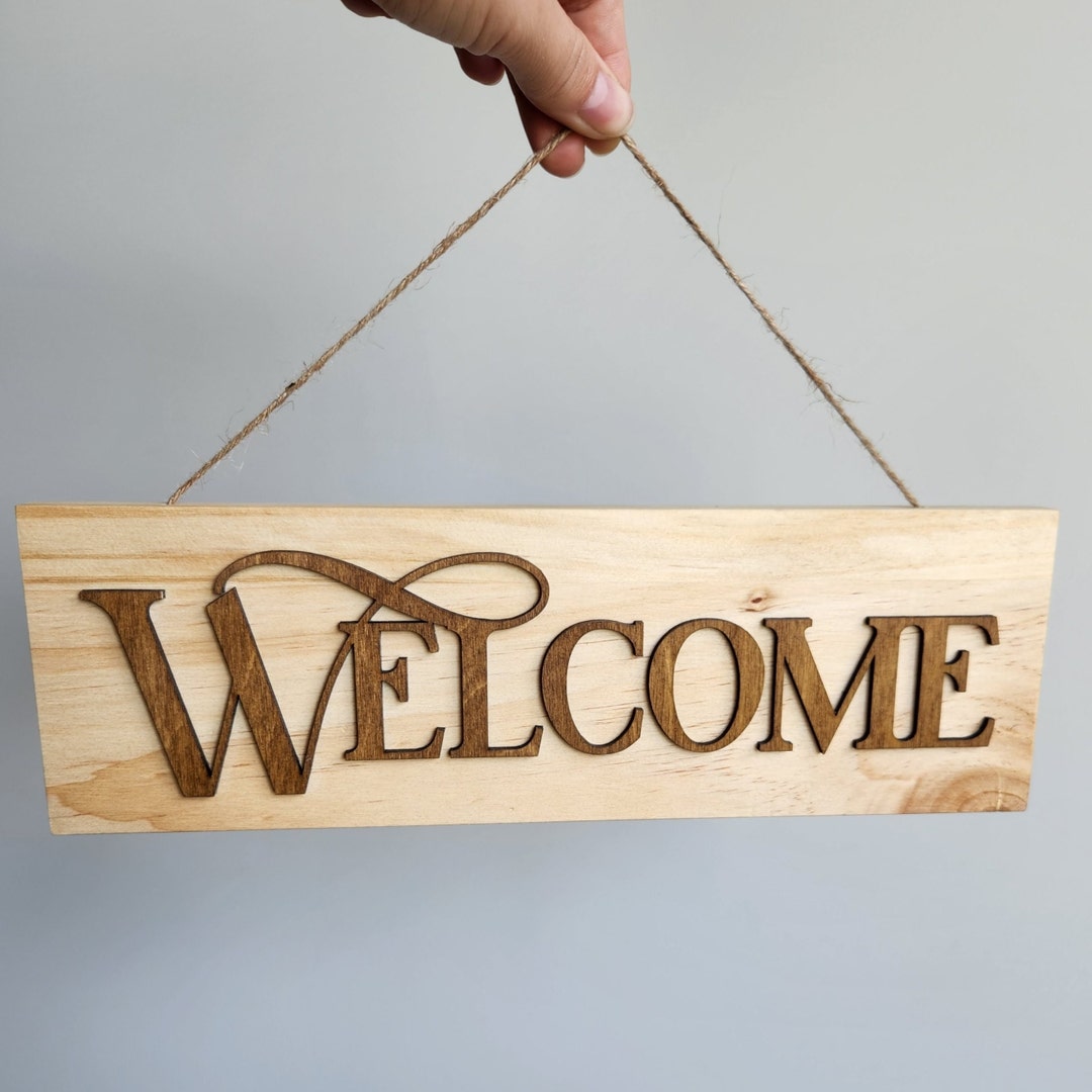 Custom Wood Sign Personalized Welcome Sign Home Wall Decor Custom Gift ...