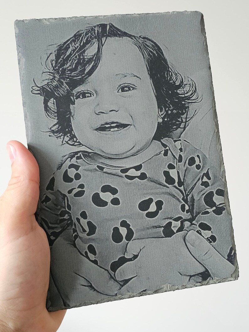 Custom Photo Slate Father Mother's Day Gift Wedding Gift Pet Photo ...