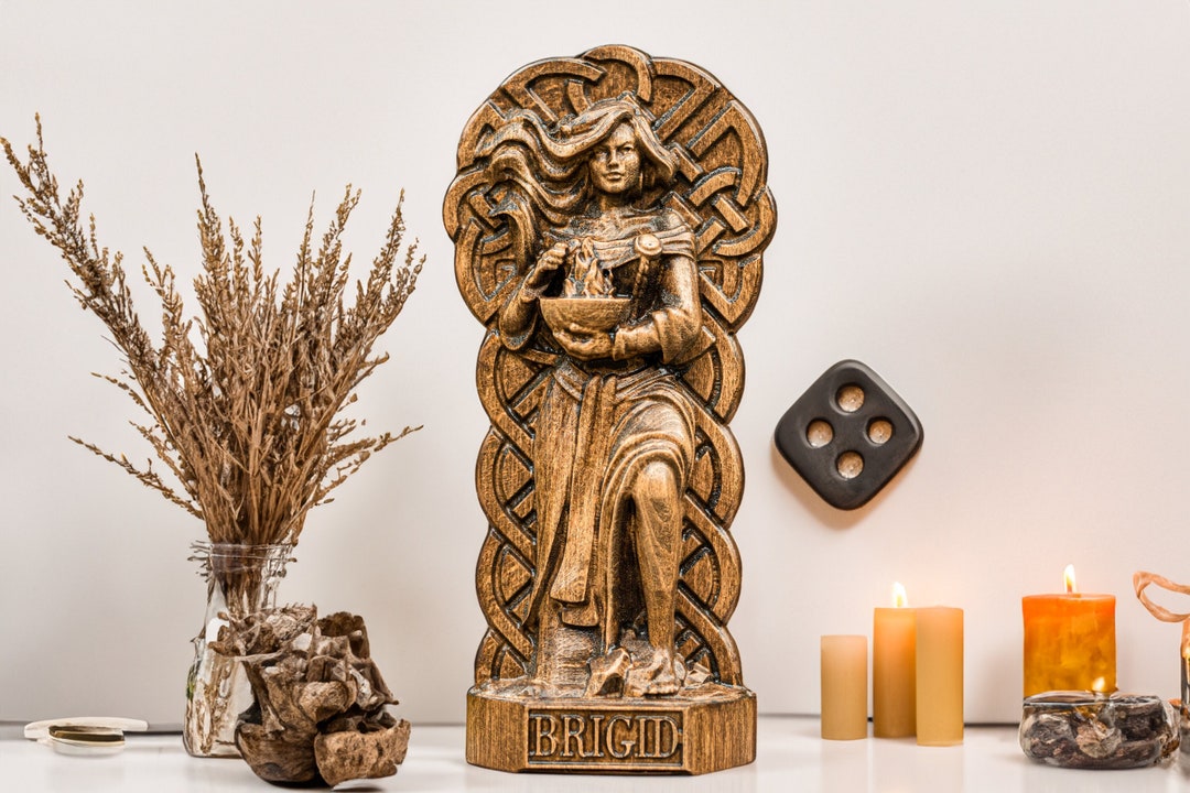 Brigid Celtic Goddess Brigid Irish Goddess Brigid Statue - Etsy