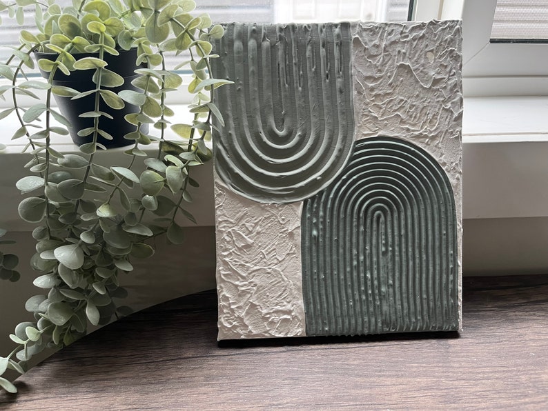 Mini Boho Textured Art - Etsy