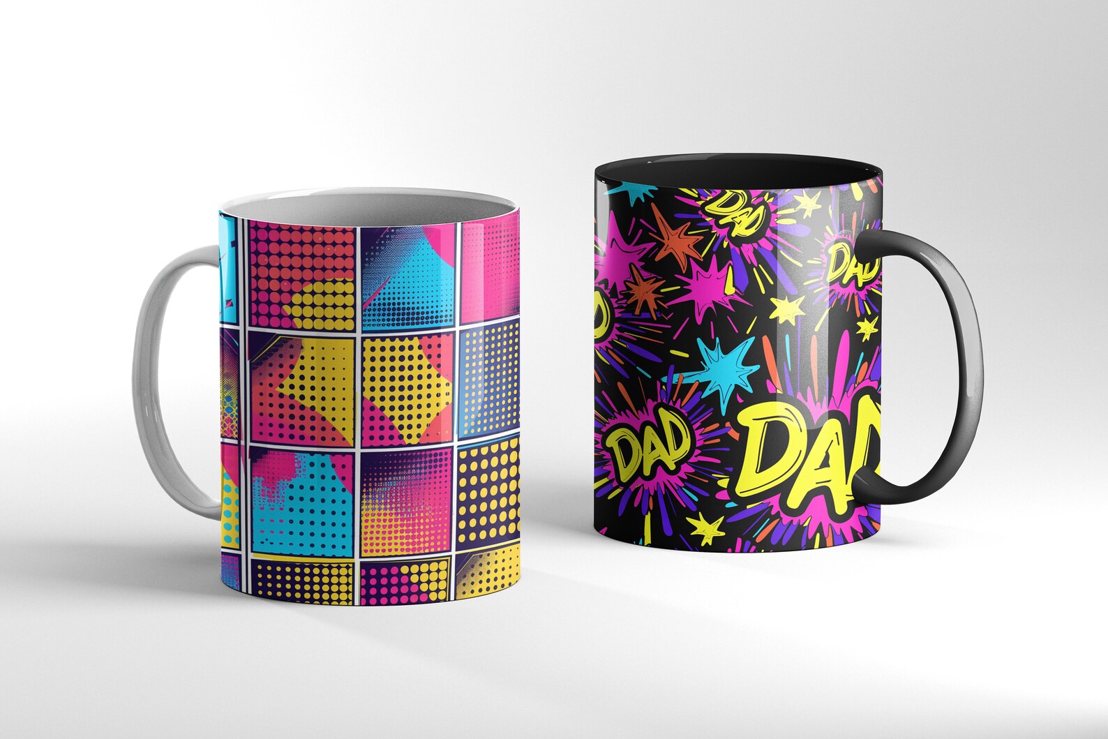 Superhero Dad Fathers Day Digital Paper in 8K - 12 Seamless Patterns ...