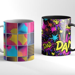 Superhero Dad Fathers Day Digital Paper in 8K - 12 Seamless Patterns ...