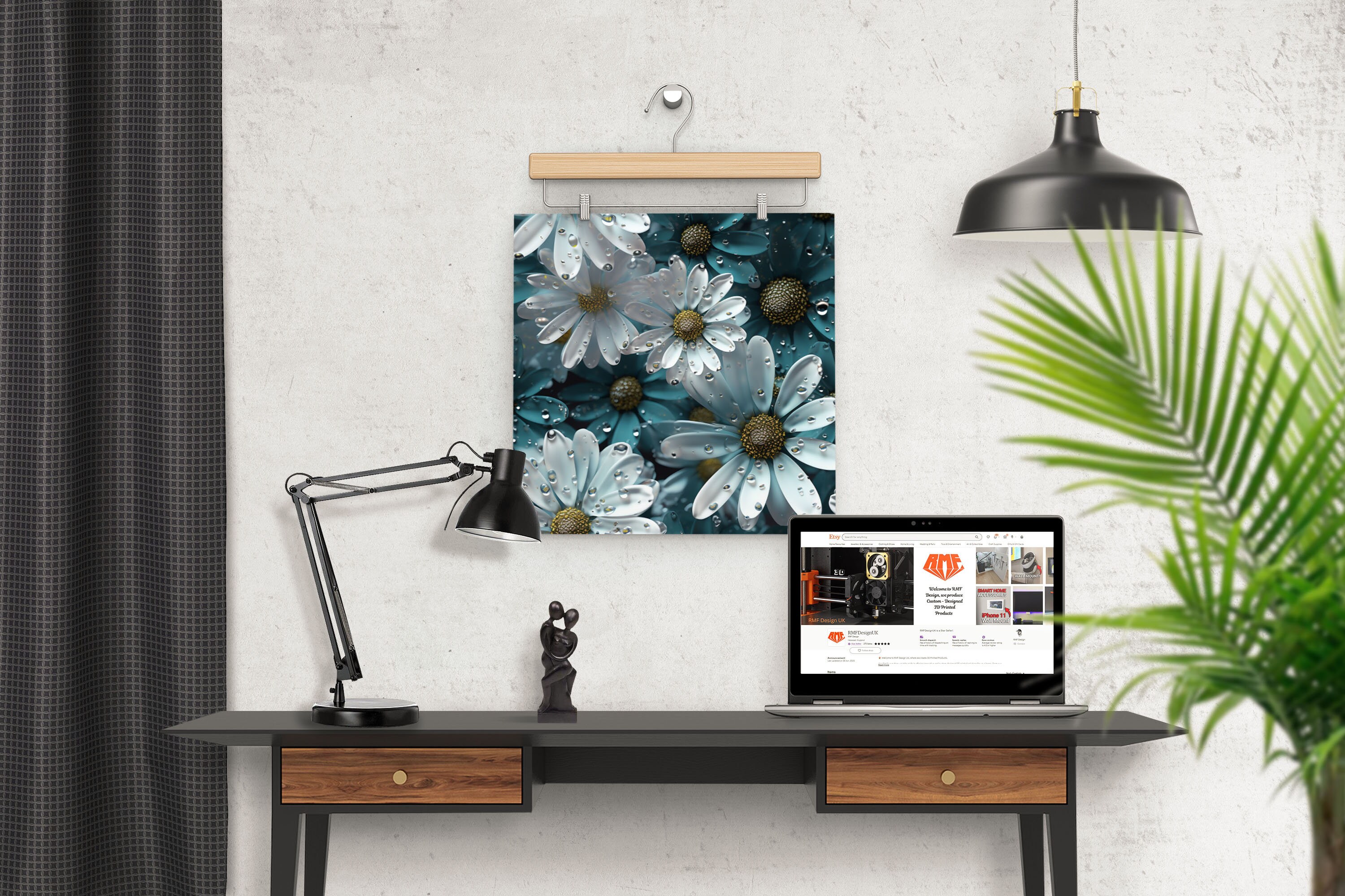 3D Daisy Spring Flowers Digital Paper Pack 12 Seamless, Tileable PNG ...