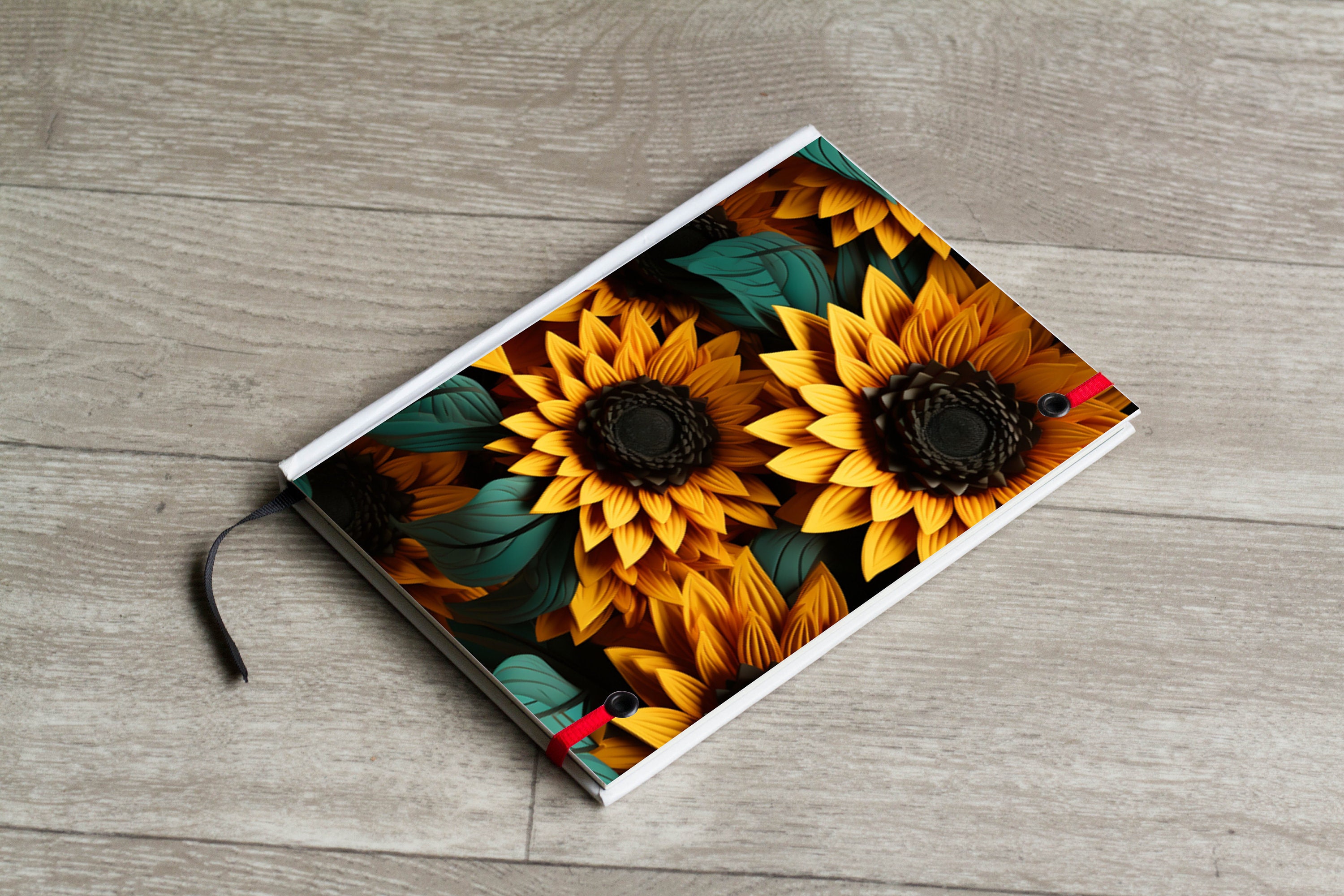 3D Realistic Sunflowers - Digital Paper Pack 12 Seamless, PNG Patterns ...