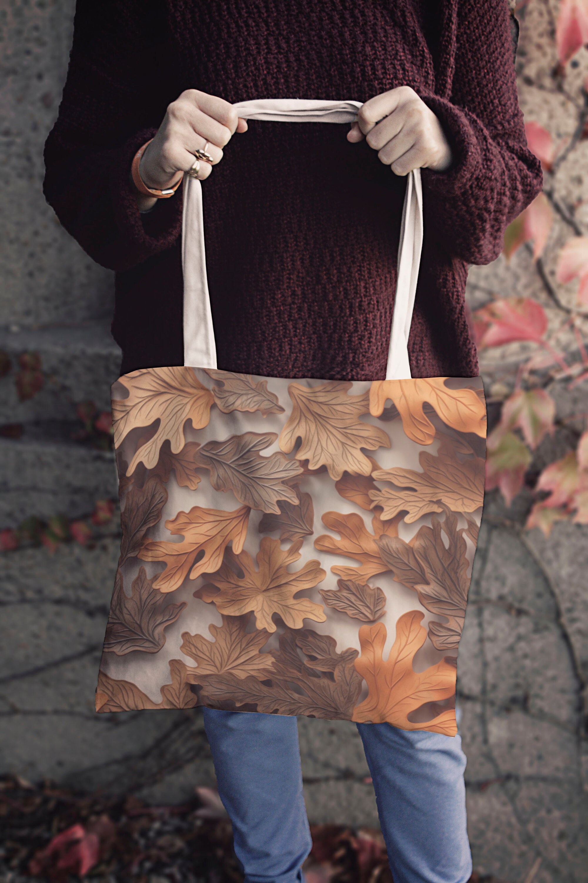 3D Fall Autumn Leaves - Digital Paper Pack 12 Seamless Tileable PNG ...