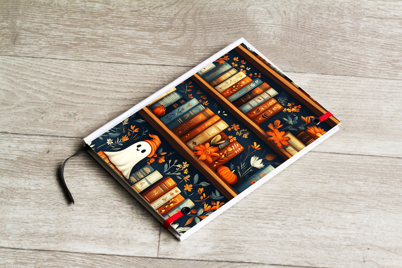 3D Halloween Boho Bookish Boo Digital Paper in 8K 12 Seamless Patterns ...