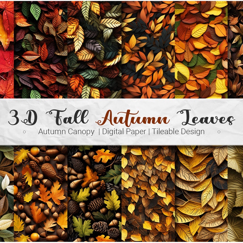 3d Paper Leaves - Etsy