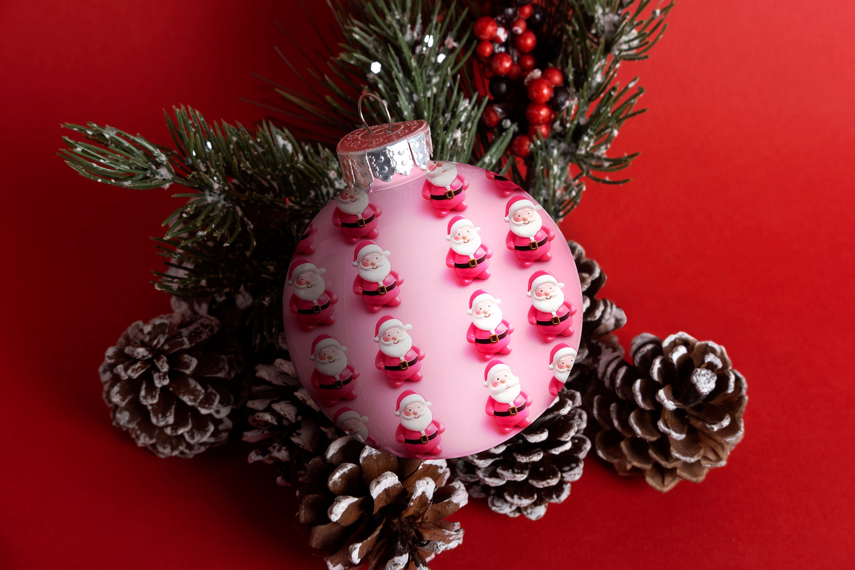 20 Pink Christmas Digital Paper 8K - 20 Seamless Patterns, Pink ...