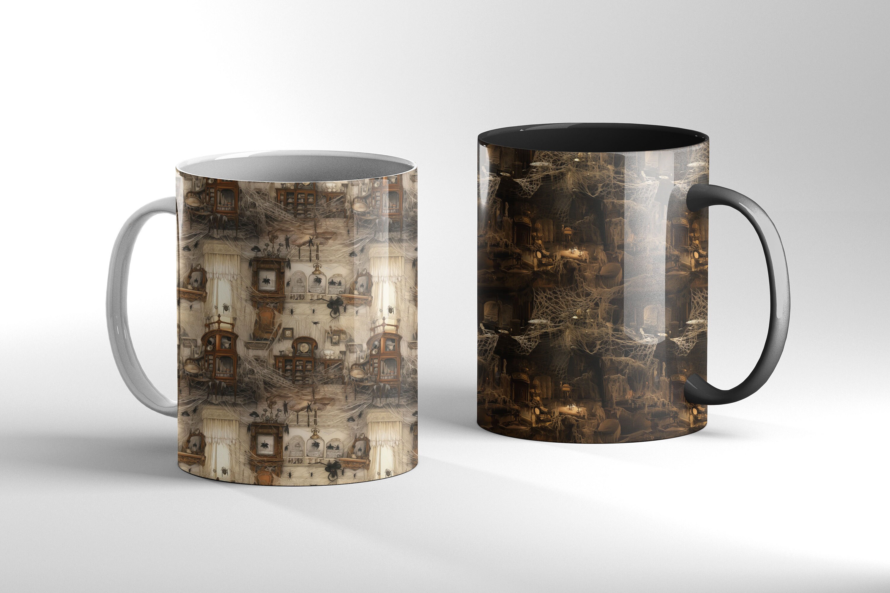 Decrepit Victorian Homes Digital Paper Pack - 12 Seamless, Tileable PNG ...