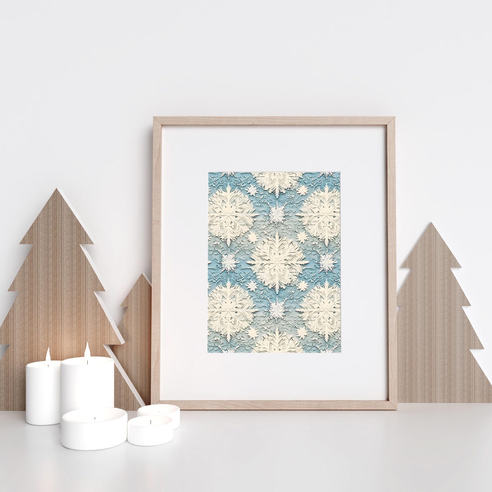 15 Let It Snow Digital Paper in 8K 15 Seamless Patterns, Pastel ...