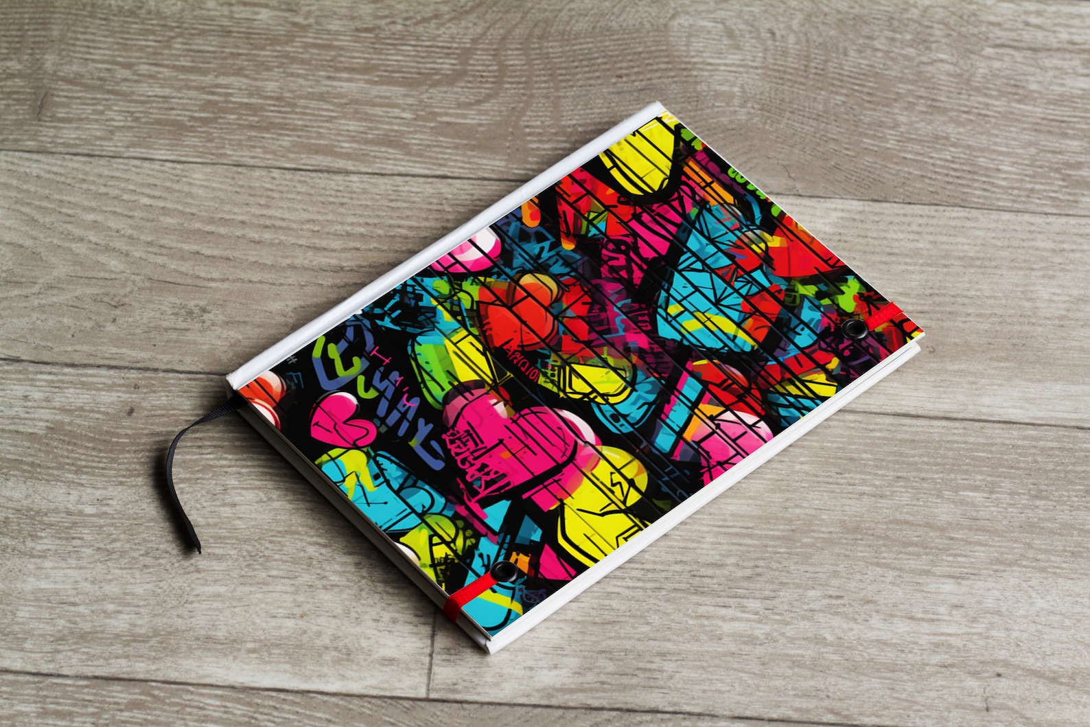 Neon Graffiti Wall Digital Paper in 8K - 13 Seamless Digital Papers ...