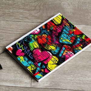 Neon Graffiti Wall Digital Paper in 8K - 13 Seamless Digital Papers ...