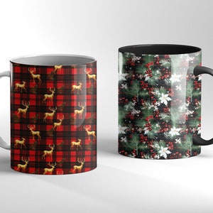 Traditional Festive Christmas - Digital Paper Pack 12 Seamless Tileable ...