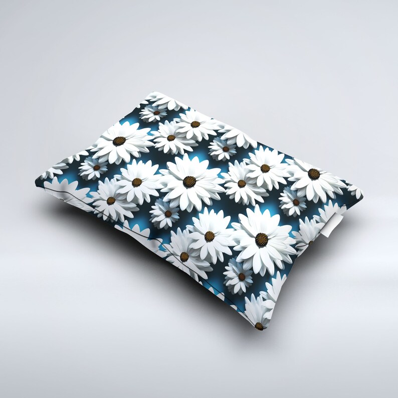 3D Daisy Spring Flowers - Digital Paper Pack 12 Seamless, Tileable PNG ...