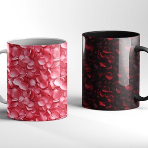 3D Valentines Rose Petals Digital Paper - 12 Seamless PNG Patterns ...