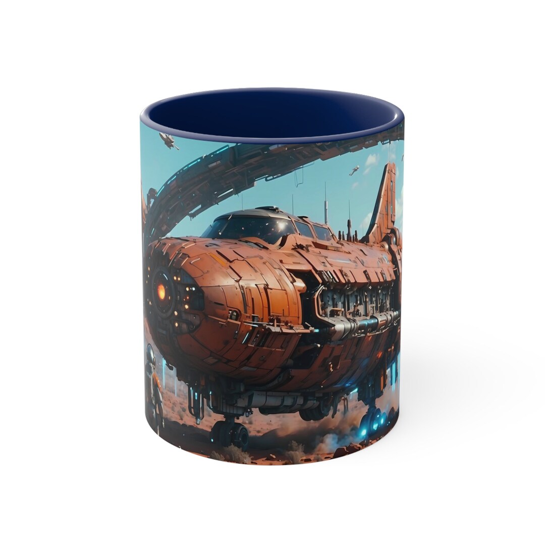 Planet Mars and the Cosmonauts, Mug Mars Gift Accent Coffee Mug, 11oz ...