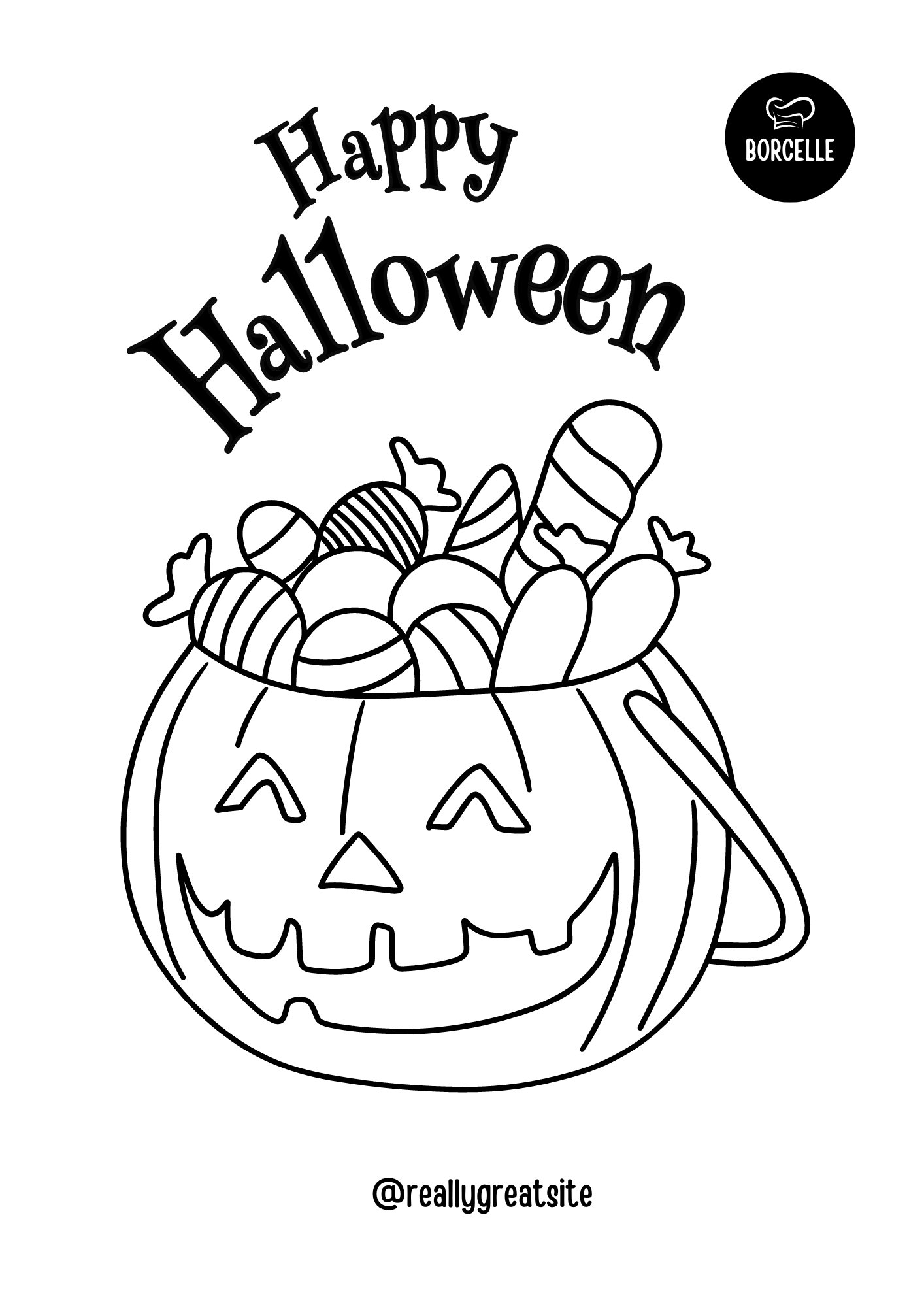 Halloween Digital Kids Coloring Pages - Etsy