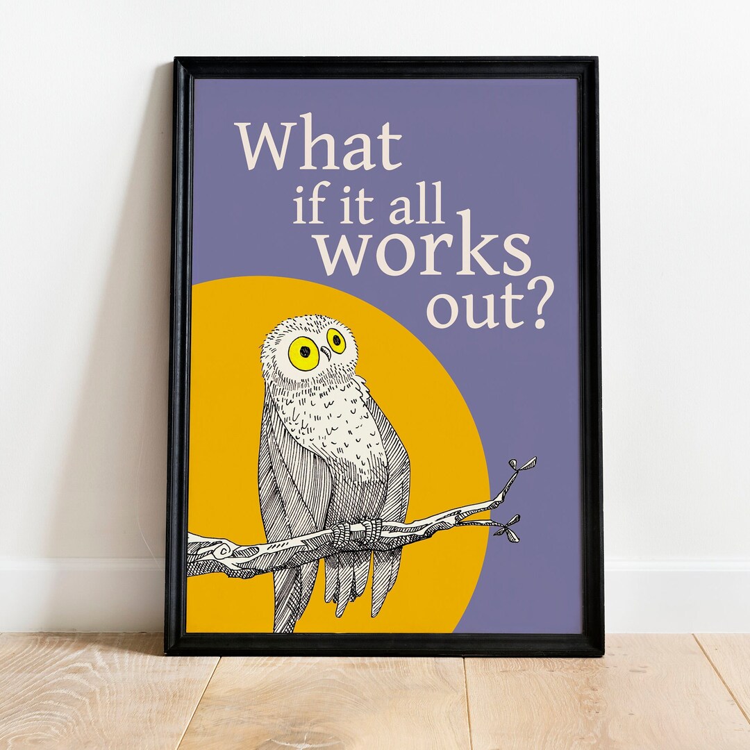 Odd Owl POSTER | What If It All Works Out | Printable Download ...
