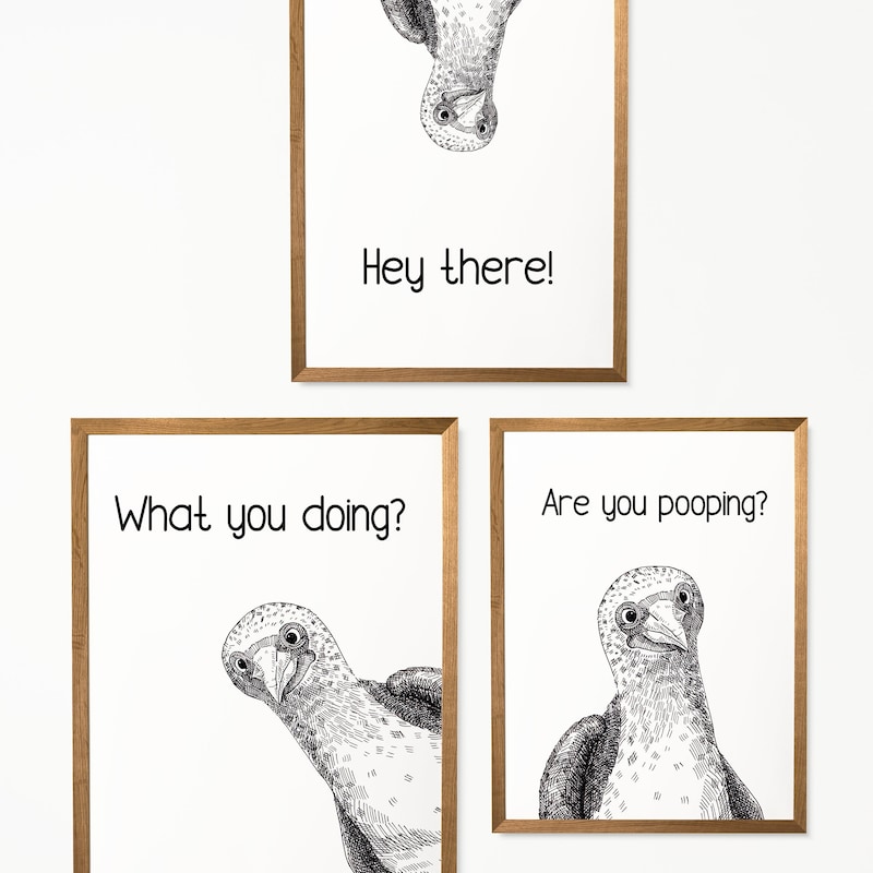 Funny Bathroom Art - Etsy