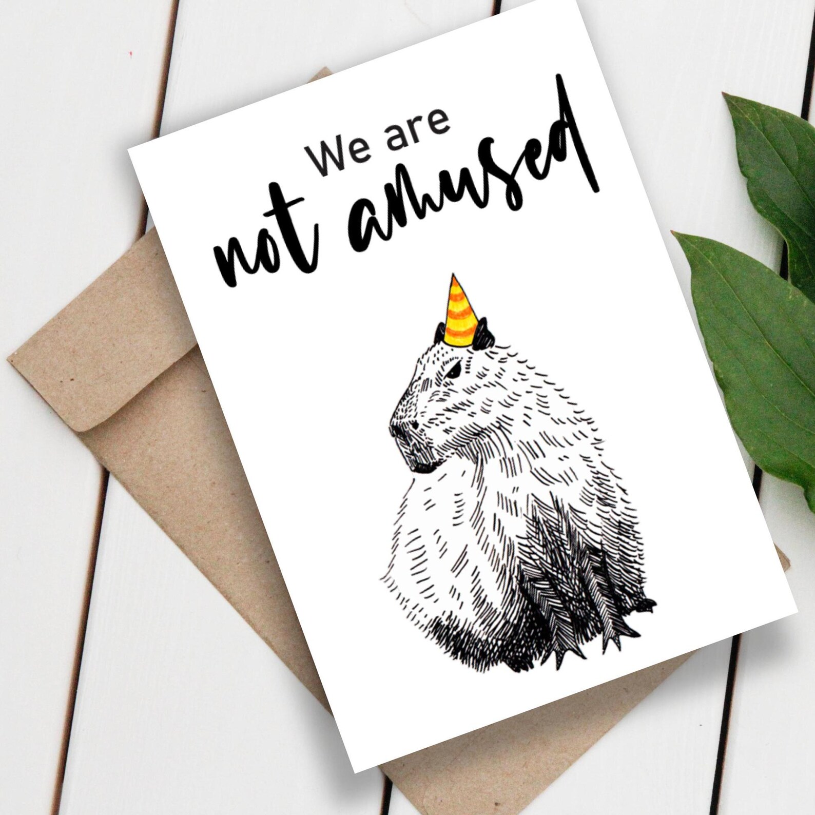 Capybara Birthday Card |printable Download | Sarcastic Happy Birthday ...