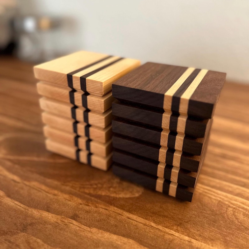 Wood Drink Coasters - Etsy