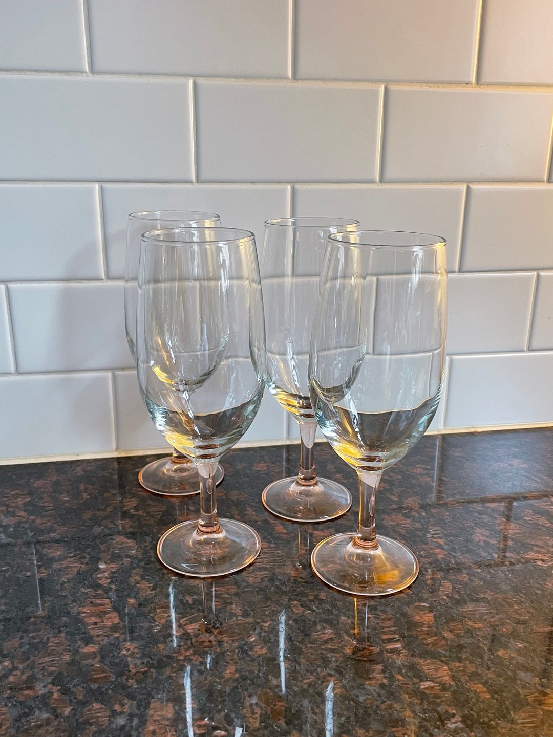 Pink Stem Daiquiri Glasses - Etsy