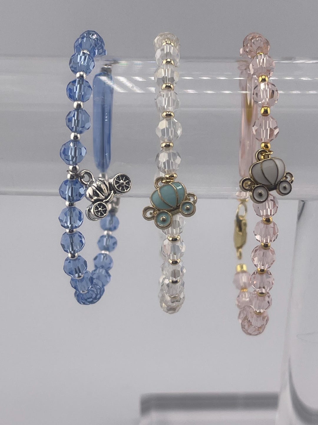 Cinderella Crystal Bracelet, Disney Inspired, WDW Mix and Match - Etsy
