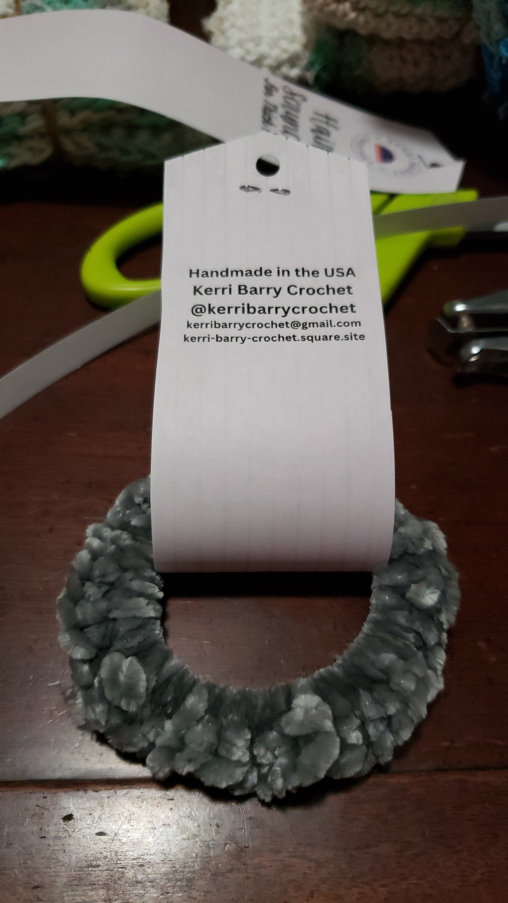 Editable Scrunchie Canva Hang Tag Template for Craft Show Display ...