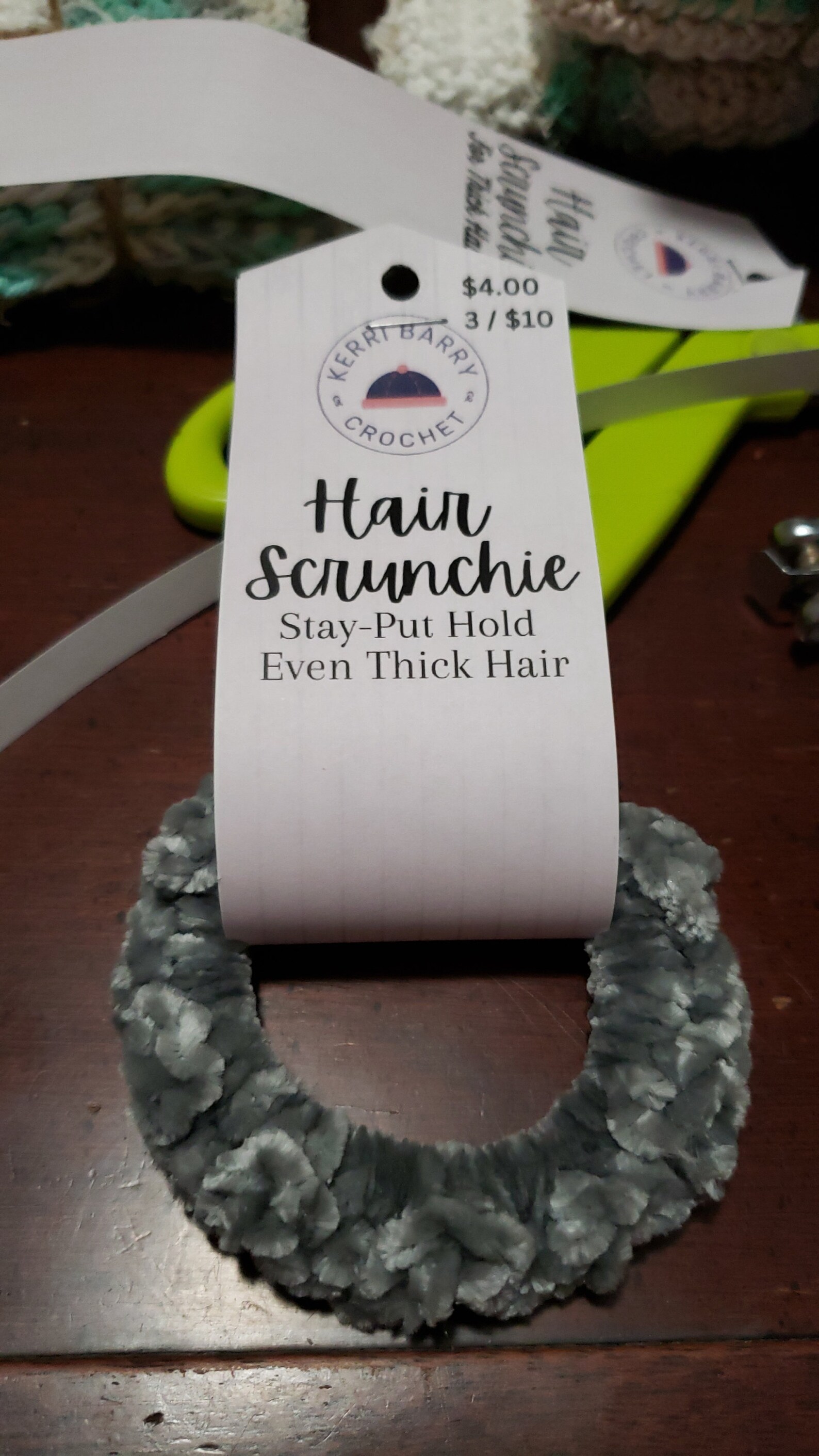 Editable Scrunchie Canva Hang Tag Template for Craft Show Display ...