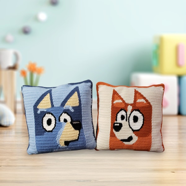 Bluey Pillow Crochet Pattern - Etsy